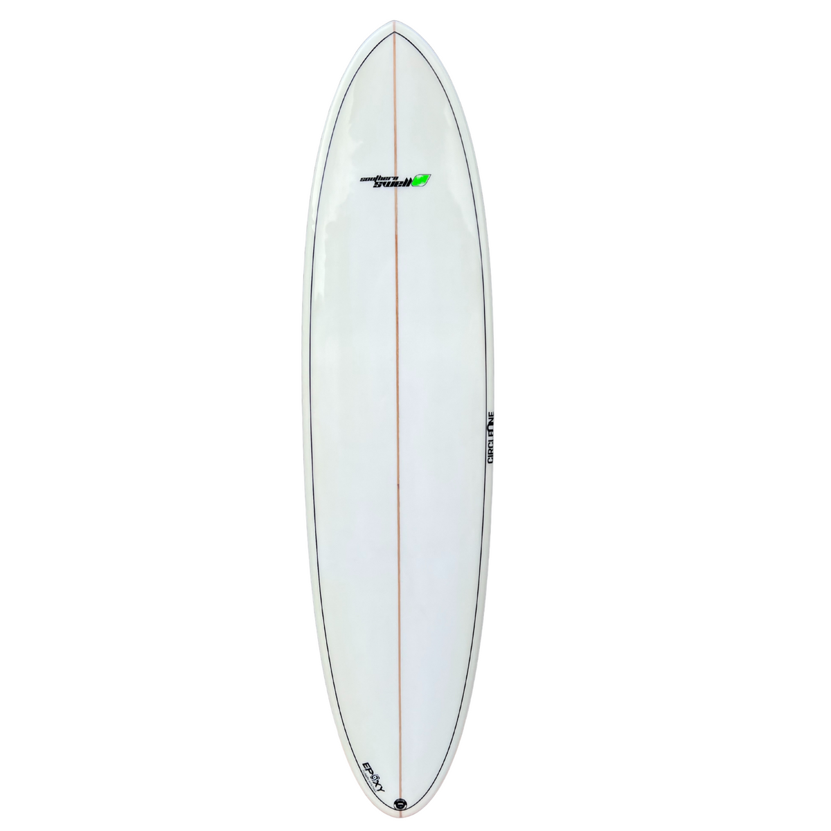 7ft 6 Southern Swells Round Tail Clear Epoxy Finish (FINS Included ...