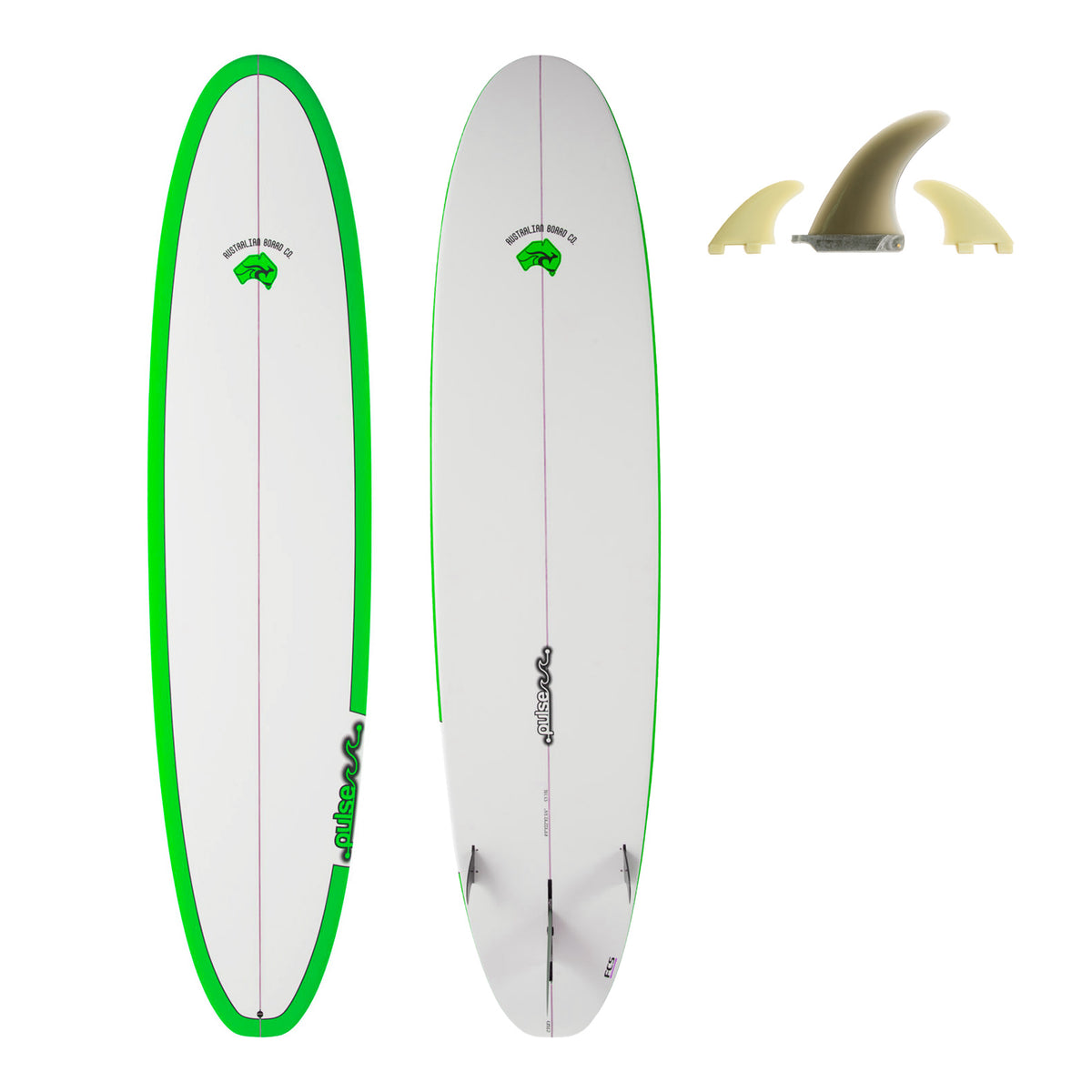 8ft Pulse Squash Tail Mini Mal Surfboard by Australian Board Co ...