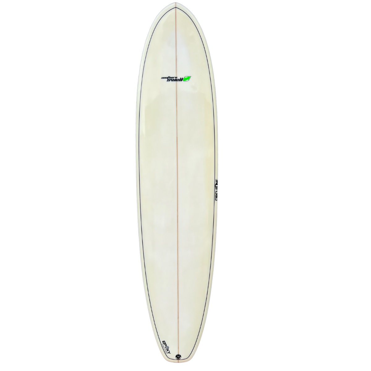 8ft Southern Swells Round Tail Clear Epoxy Finish (FINS Included ...