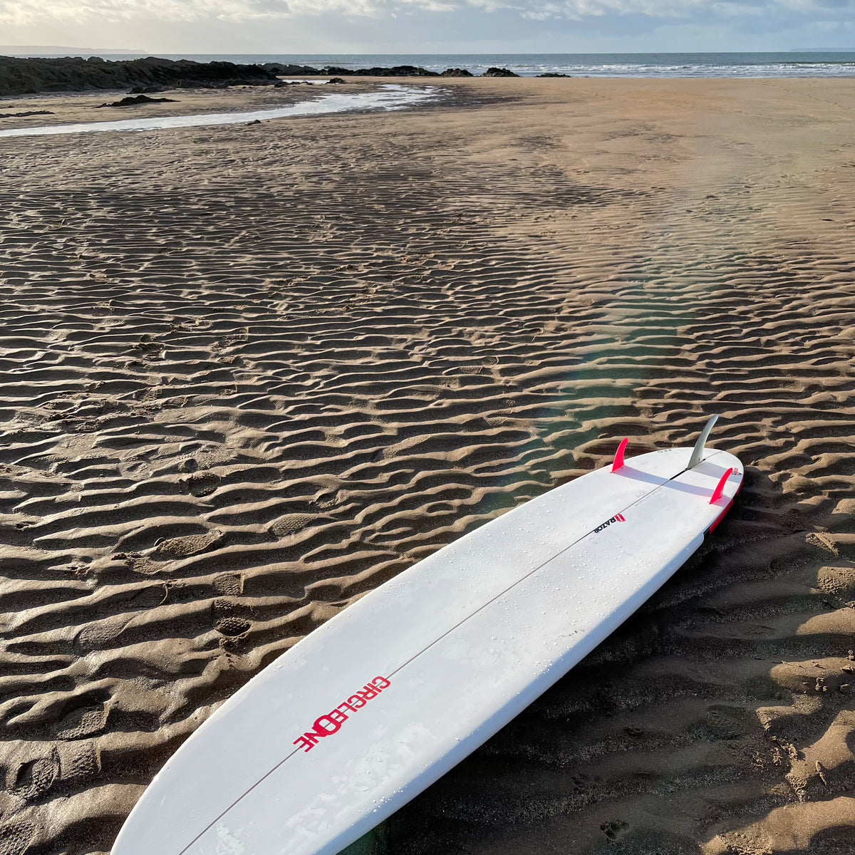 9ft Razor Round Tail Longboard Surfboard Package - Includes Bag, Leash ...